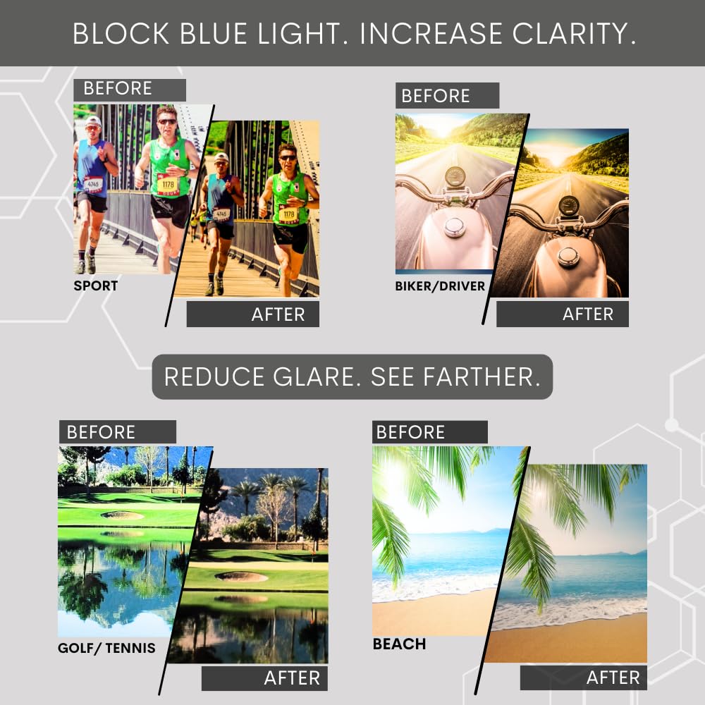 Snapklik.com : Blue Light Blocker Aviator Glasses Black Metal Frame ...