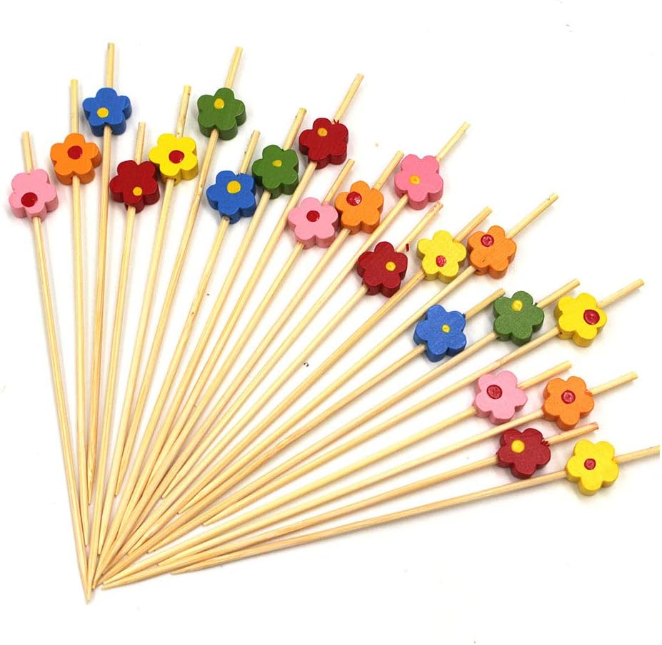 Amazon.com | Zubebe 100 Pieces Tropical Cocktail Picks Hawaiian Party ...