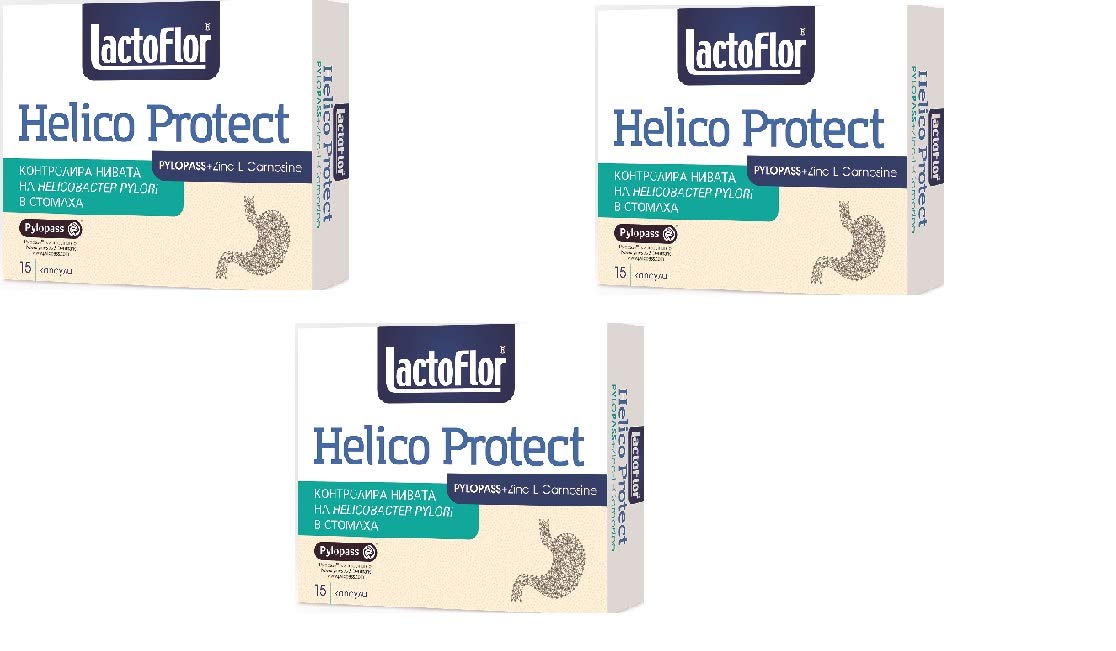 Buy Pack of 3 Lactoflor Helico Protect Probiotic with PYLOPASS which ...