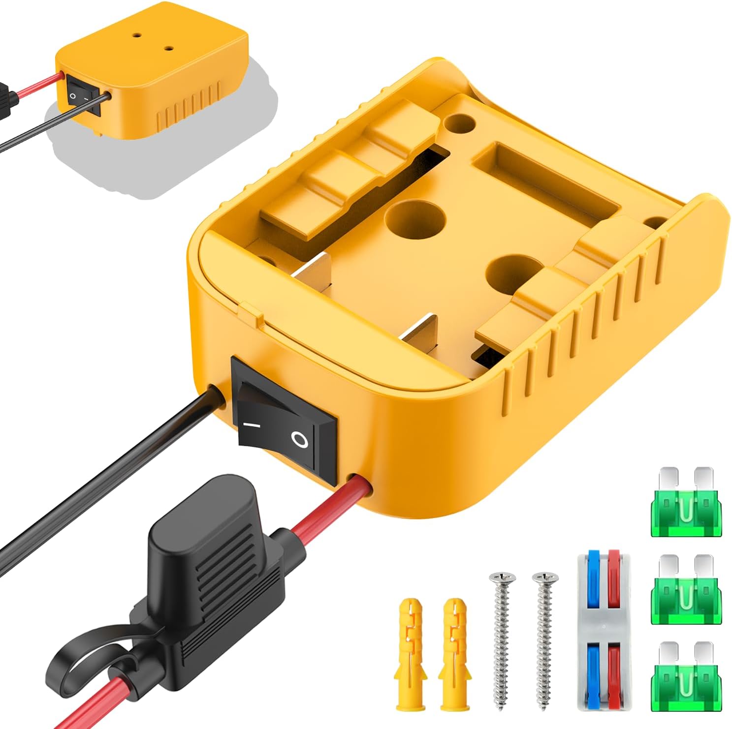 Amazon.com: 2 Packs Power Wheels Adapter Compatible for dewalt 20v ...