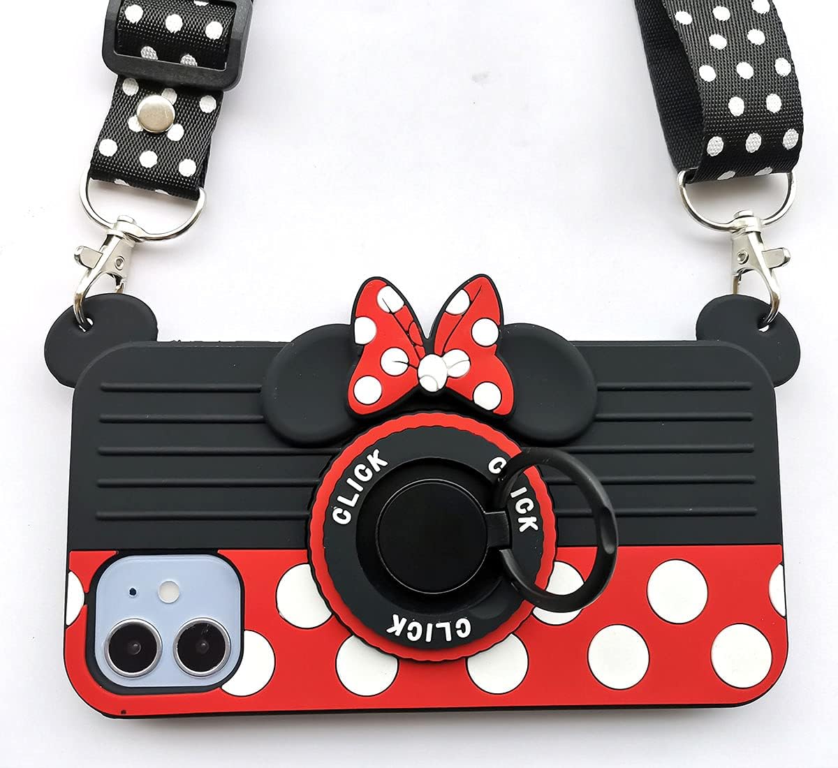 Amazon.com: for iPhone 12mini Case Minnie Phone Case 3D Cute Camera ...