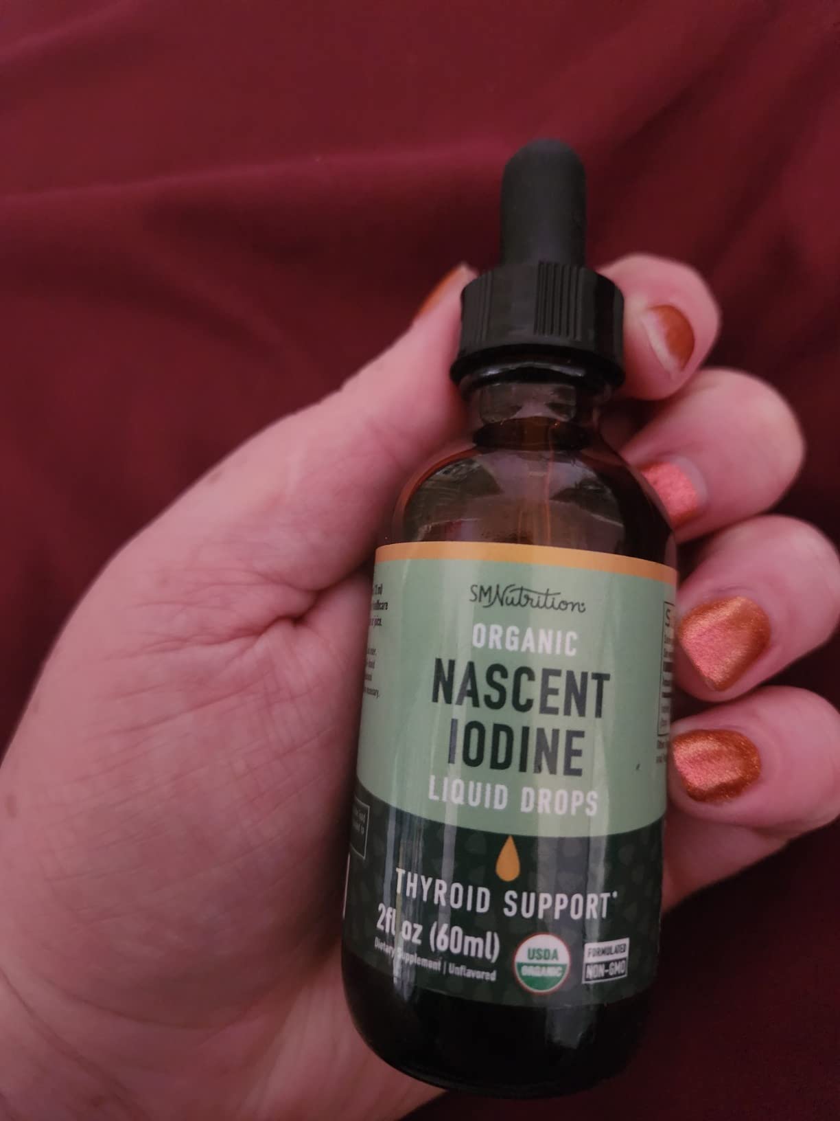 Amazon.com: Organic Iodine Liquid for Thyroid Support | Nascent Iodine ...