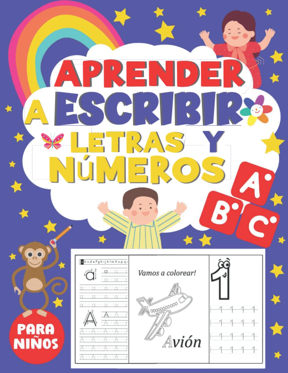 Buy Aprender a Escribir Letras y Números Para Niños: Aprendiendo a ...