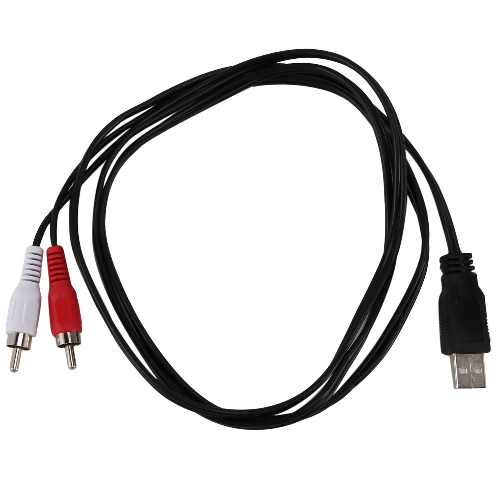 Amazon.com: Dewedrt 1.5M USB A Male to 2X RCA Phono Male Av Cable Lead ...