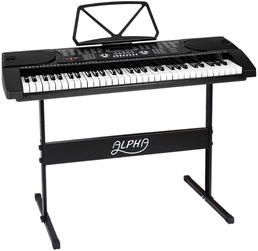 ALPHA 61 Keys Electronic Piano Keyboard Portable Digital Keyboard with ...