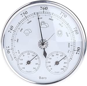 Amazon.com: RUNLAIKEJI Barometer, Thermometer and Hygrometer, Hanging 3 ...