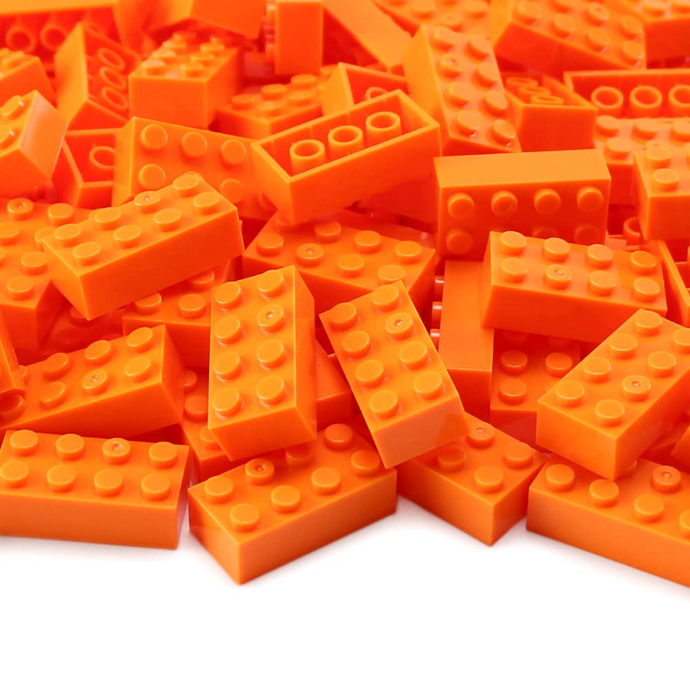 Snapklik.com : Feleph Classic 2x4 Bricks Orange 320 Pieces Parts ...
