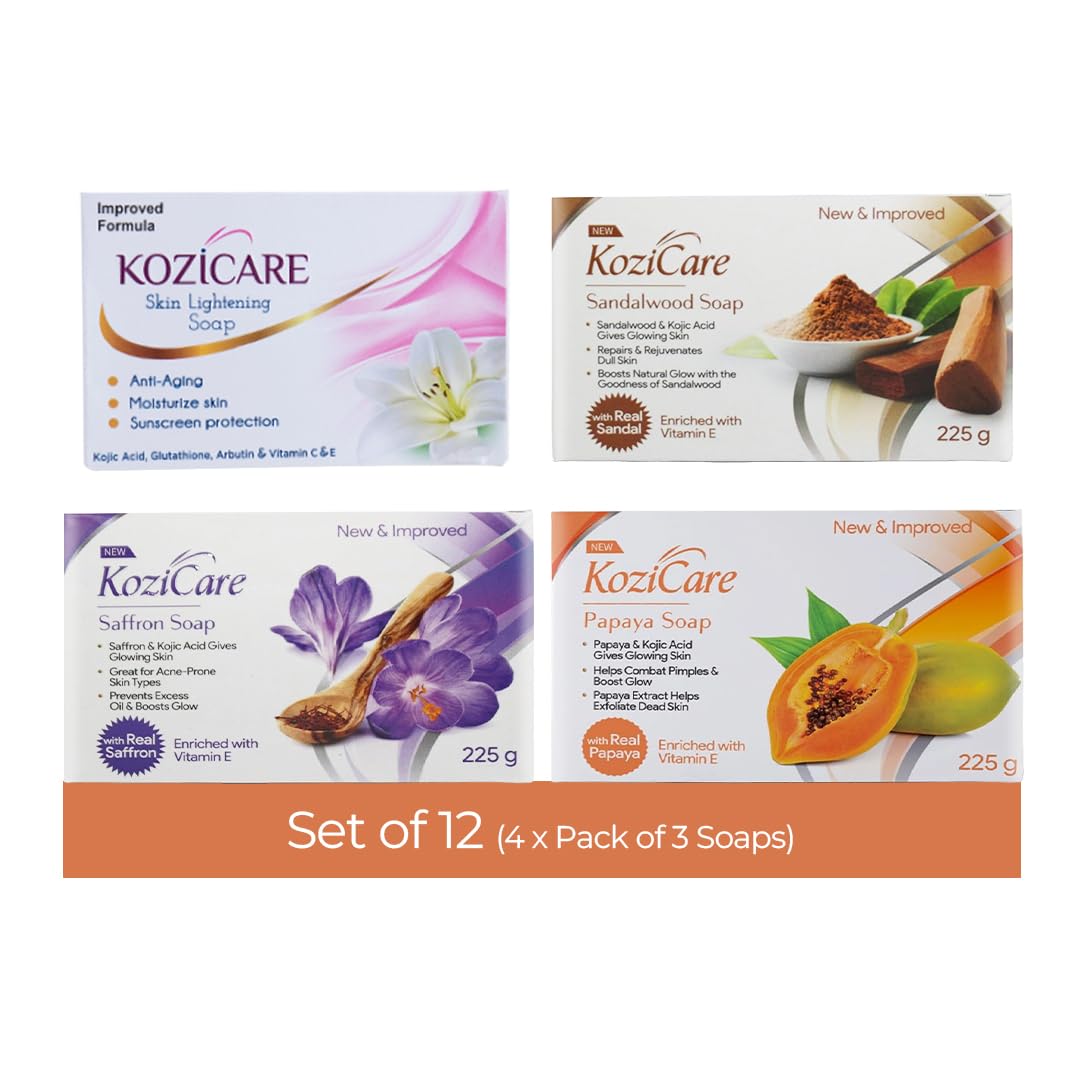 Buy Kozicare Skin Lightening Soap Combo - Enriched with Kojic , Papaya ...