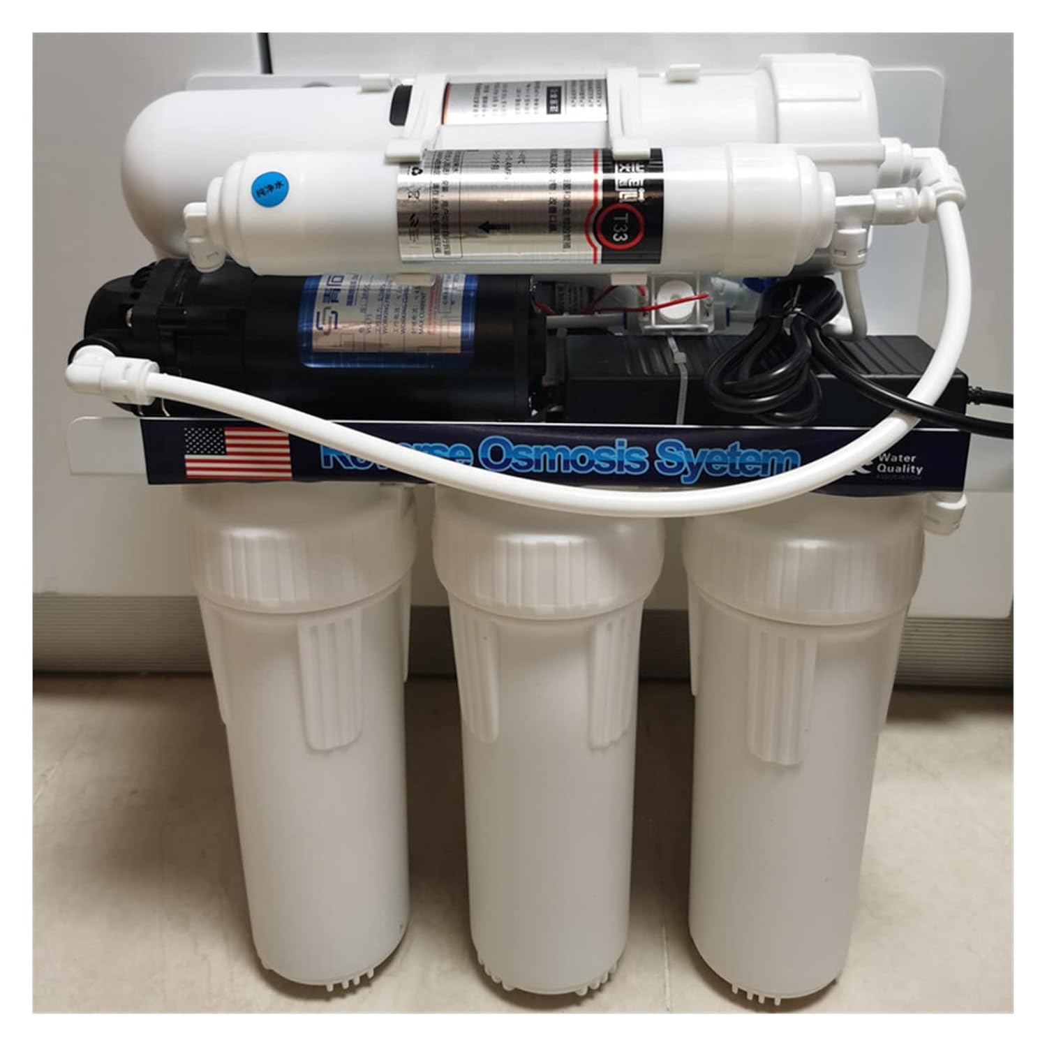 Amazon.co.jp: 800GPD RO 逆浸透 Waterfilter システム水族館フィルターキッチン直接飲料水清浄機,効果的なろ過 ...