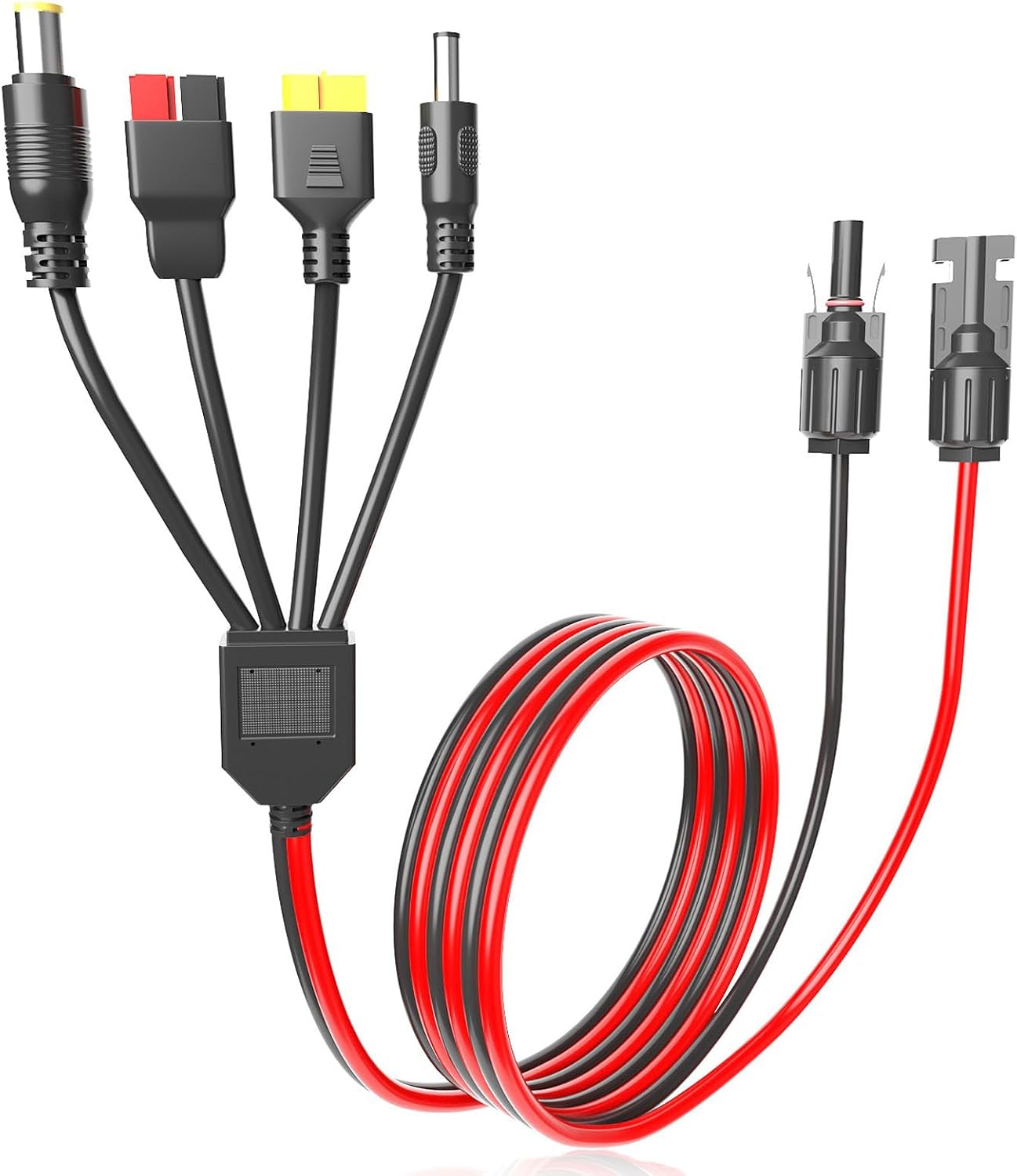 Amazon.com: Lusperi Solar Panel Connector Extension Cable Splitter, Compatible with Goal Zero ...