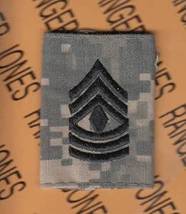 Amazon.com: US Army Enlisted First Sergeant 1SG E-8 ACU 2" Slip on Rank ...