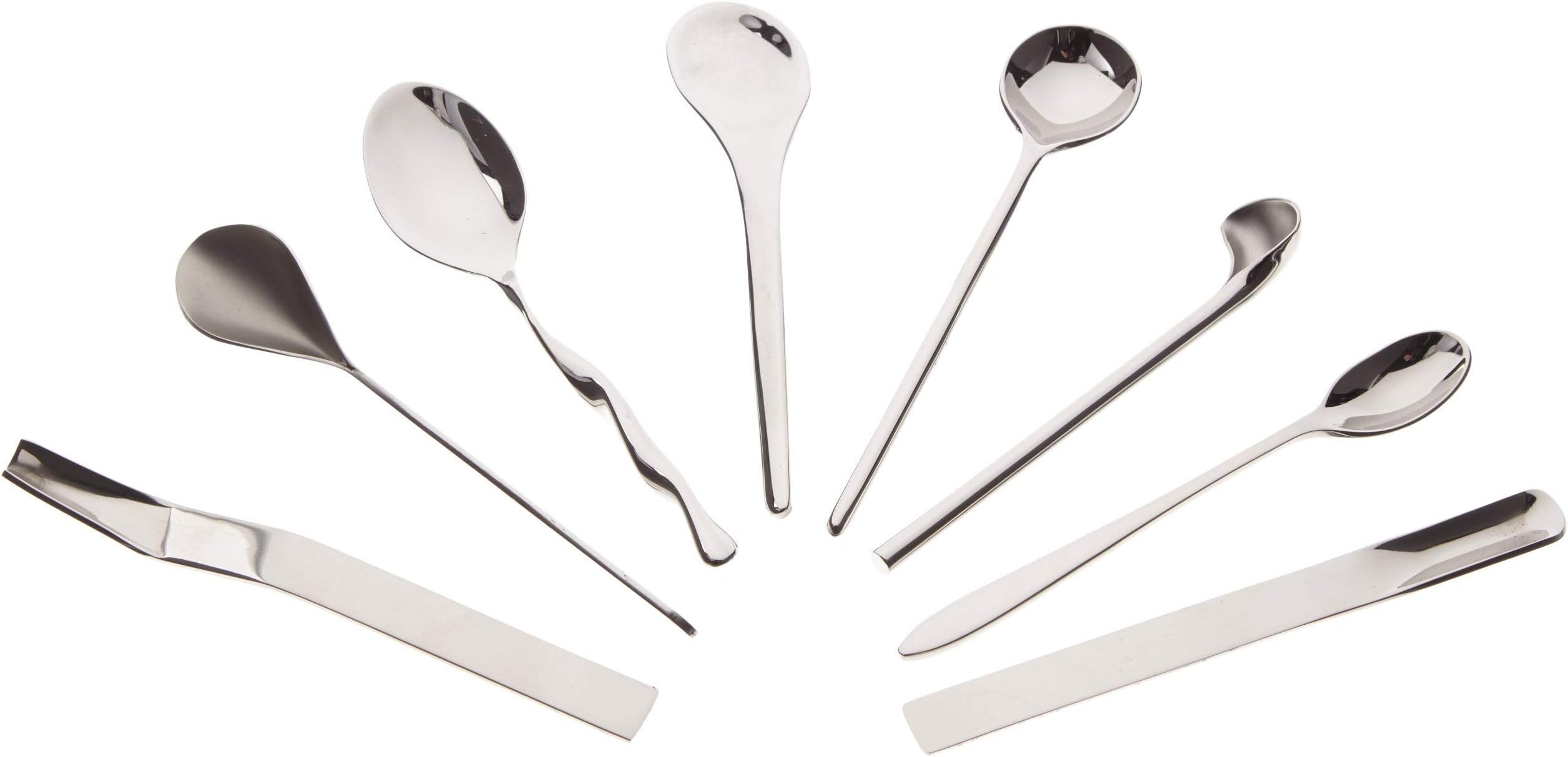 Alessi AMMI08SET Coffee Spoons, Silver, Small : Amazon.co.uk: Home ...