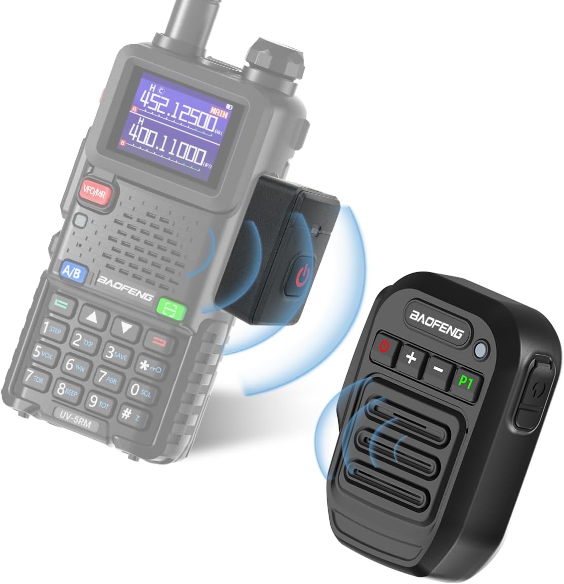 Amazon.com: BAOFENG Ham Radio Handheld Speaker Mic, 2 Pin Shoulder ...