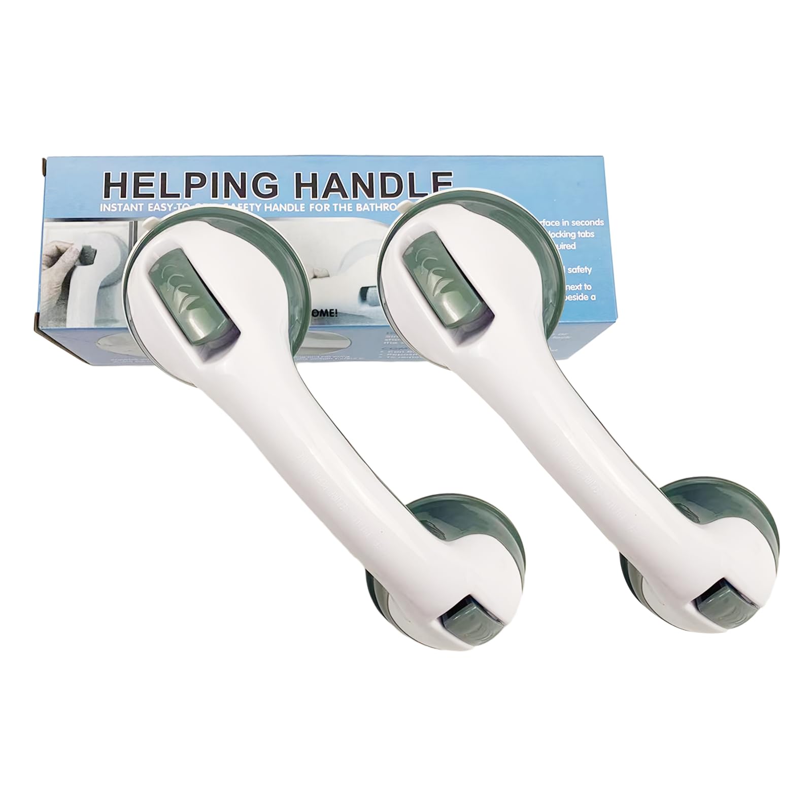 2 Pack Shower Grab Bar, Suction Cup Shower Handle Safety Grab Bars for ...