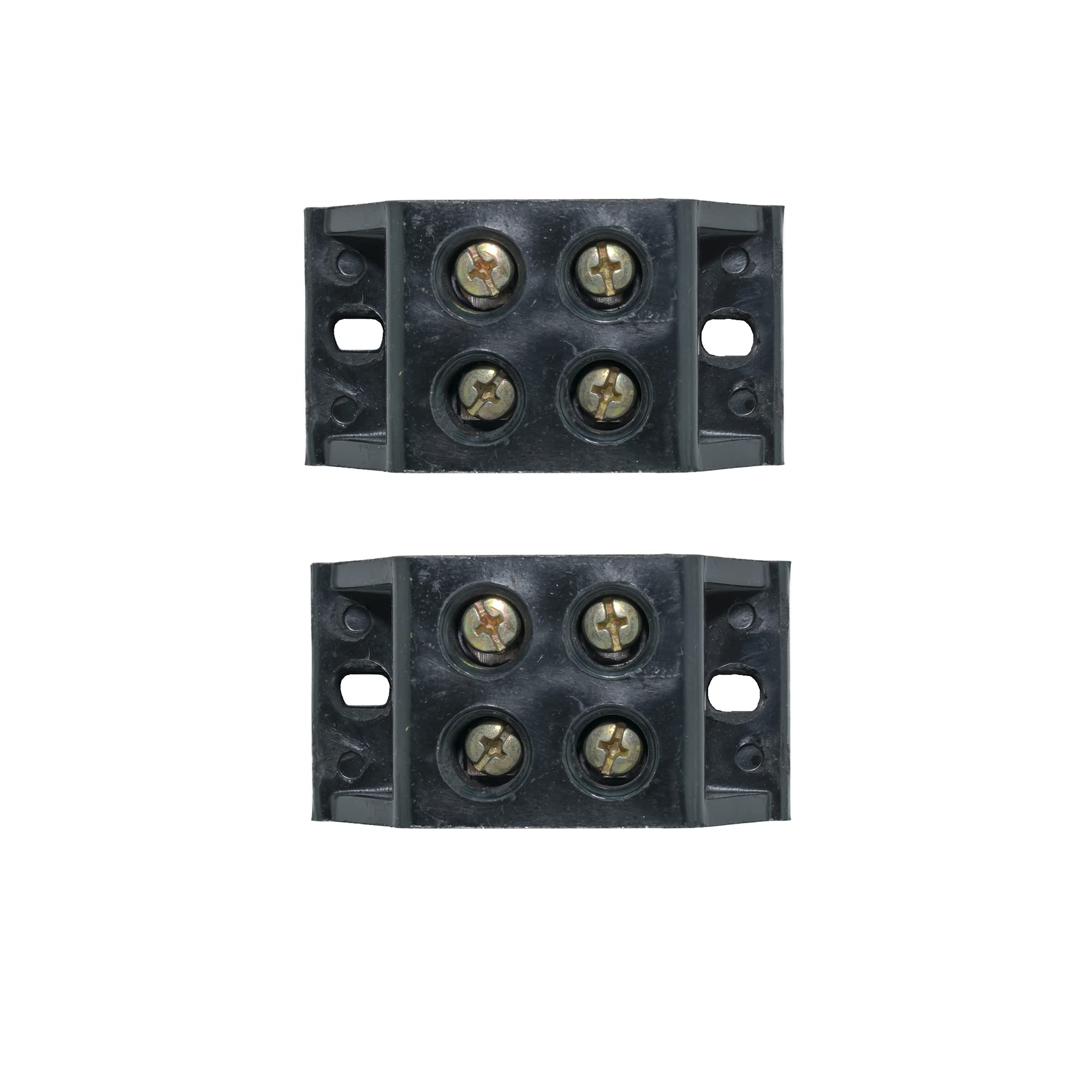 Ovicart 60A 2 Way Bakelite Connector Strip Black Screw Terminal ...