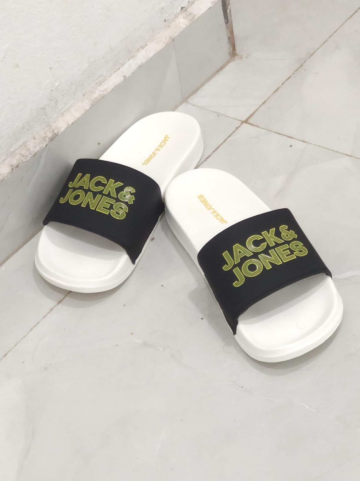 Buy JACK & JONES Men's Anthracite Pool Sliders- 40 (1372297001) at ...