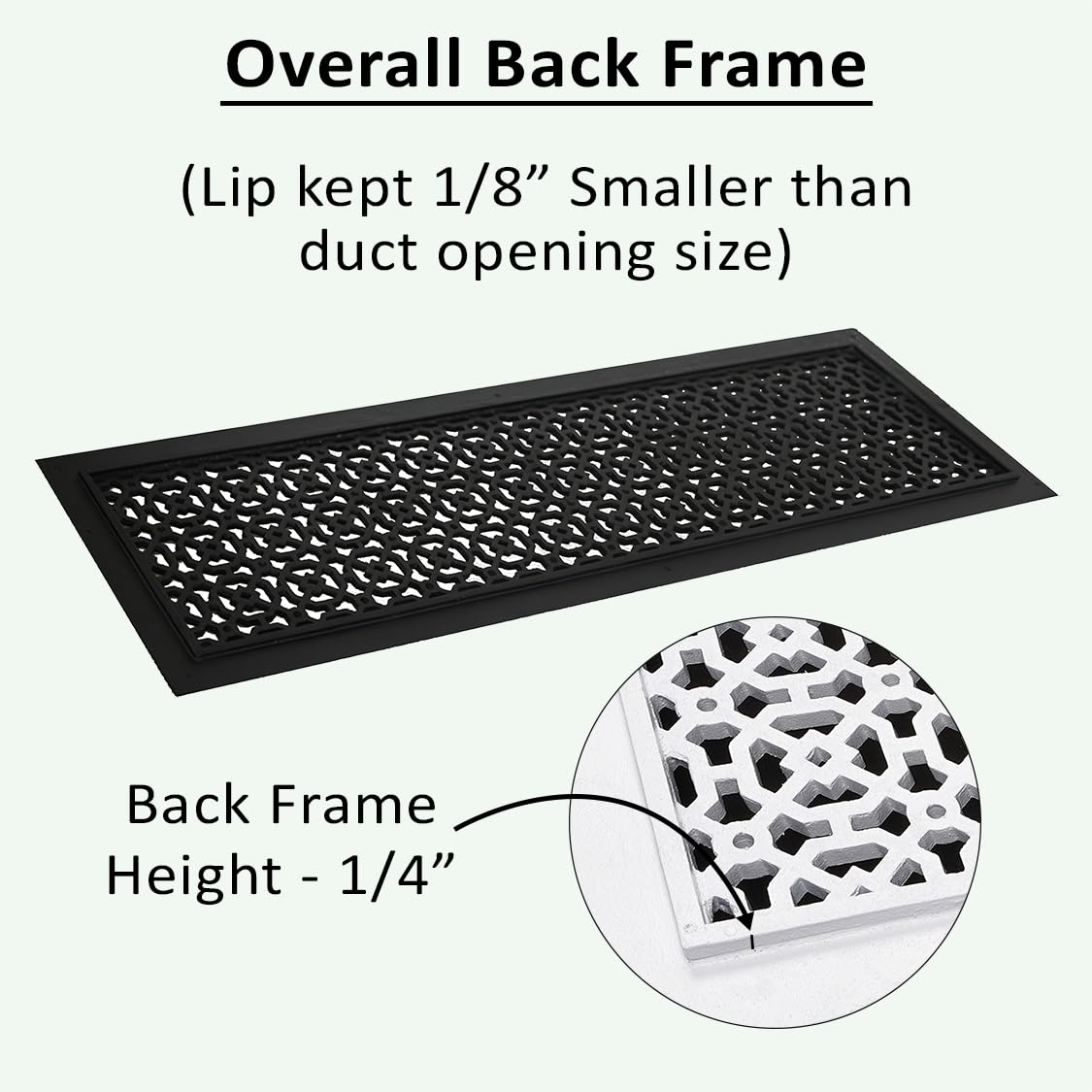 Floor Registers 4x10 4x24 Inch Cast Aluminum Floor Register - Heavy ...