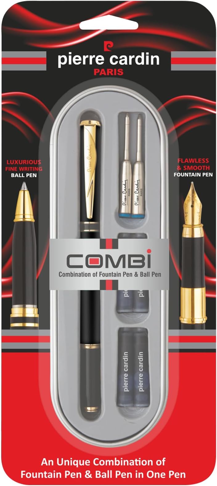 Pierre Cardin Premium Combi Pen | Combination of Ball Pen & Fountain ...