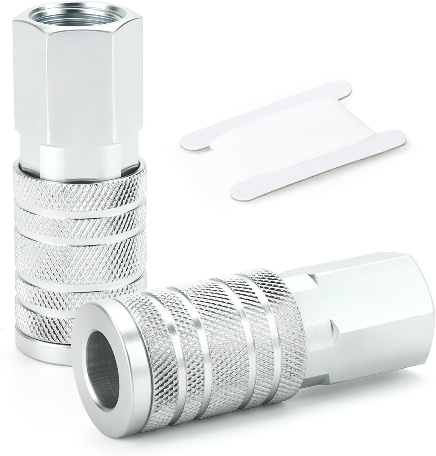 GASHER 2PCS 1/2-Inch Female Quick Connect Air Coupler, 1/2 Basic Flow ...