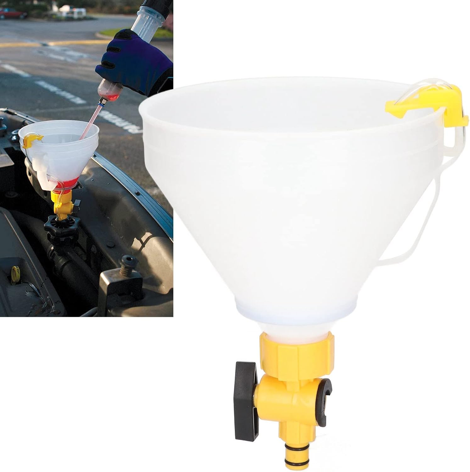 Amazon.com: Vomeko No-Spill Coolant Funnel Kit Engine Radiator Coolant ...