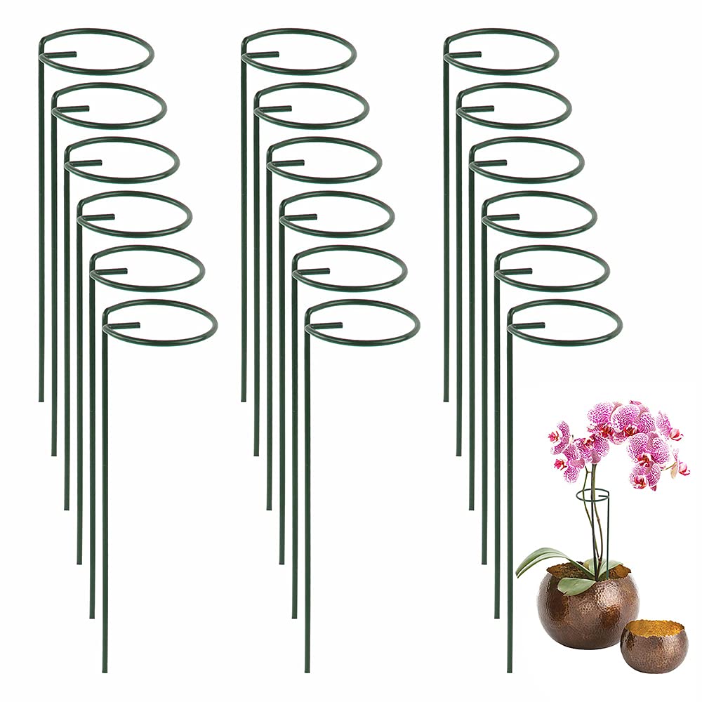 10 Pack Plant Support Stakes 10 Inch Peony Cages Garden Flower Support ...