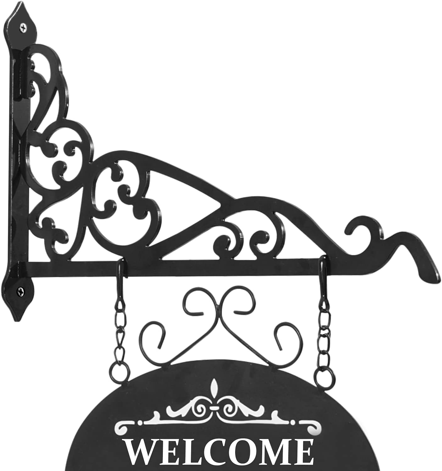 Amazon.com: Muka Hanging Sign Bracket, Metal Decorative Wall Mounted ...