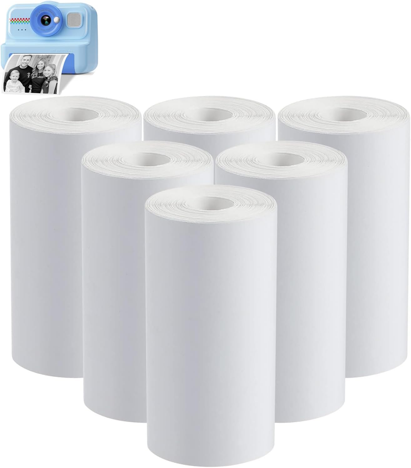 HiMont Kids Instant Print Camera Photo Papers 6 Packs for KC02-6 Meters ...