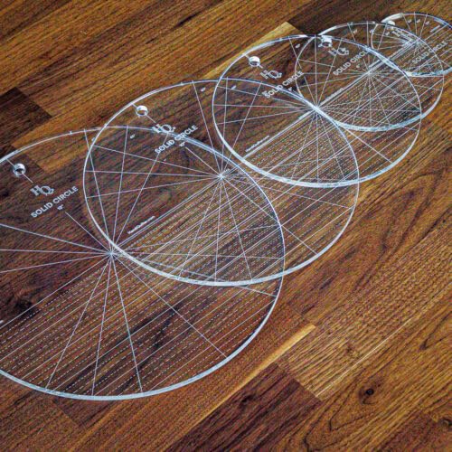 Amazon.com: Handi Quilter Solid Circle Ruler Set Includes 4″, 6″, 8″,10 ...