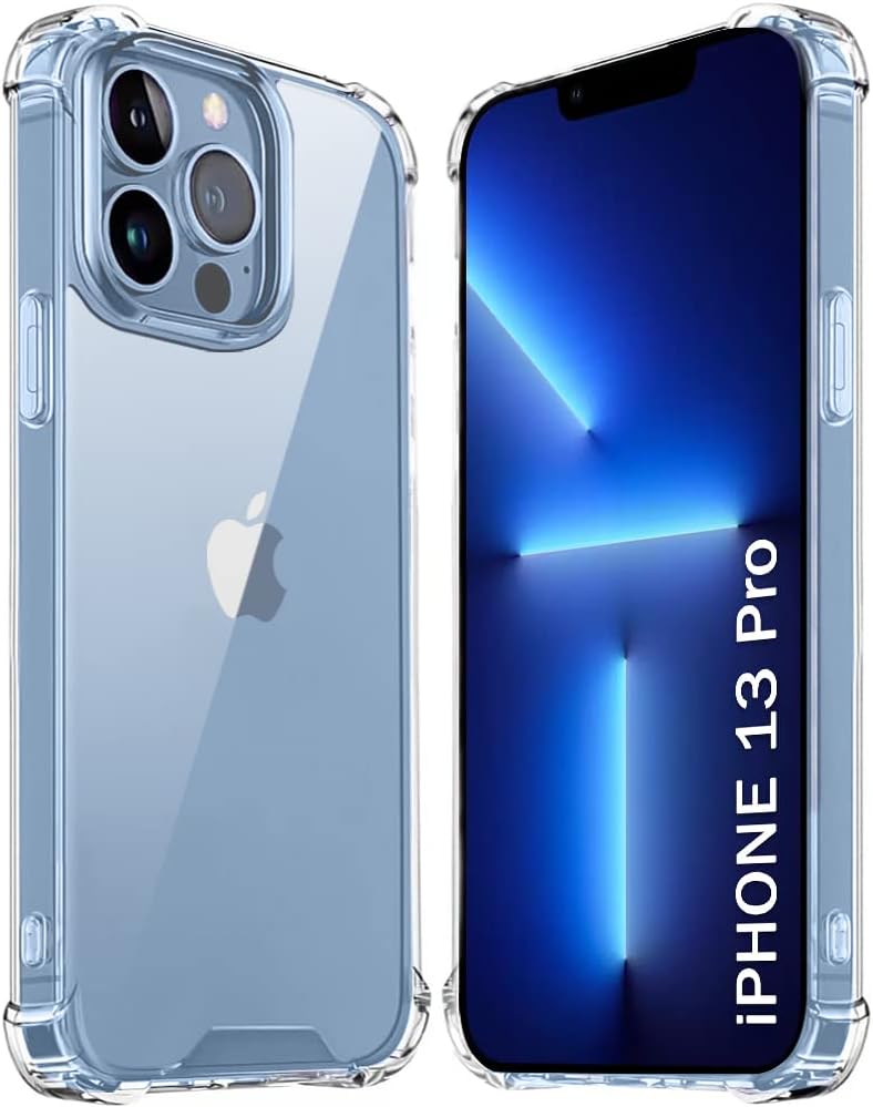 TheGiftKart Ultra-Hybrid Crystal Clear Back Cover Case for iPhone 13 ...