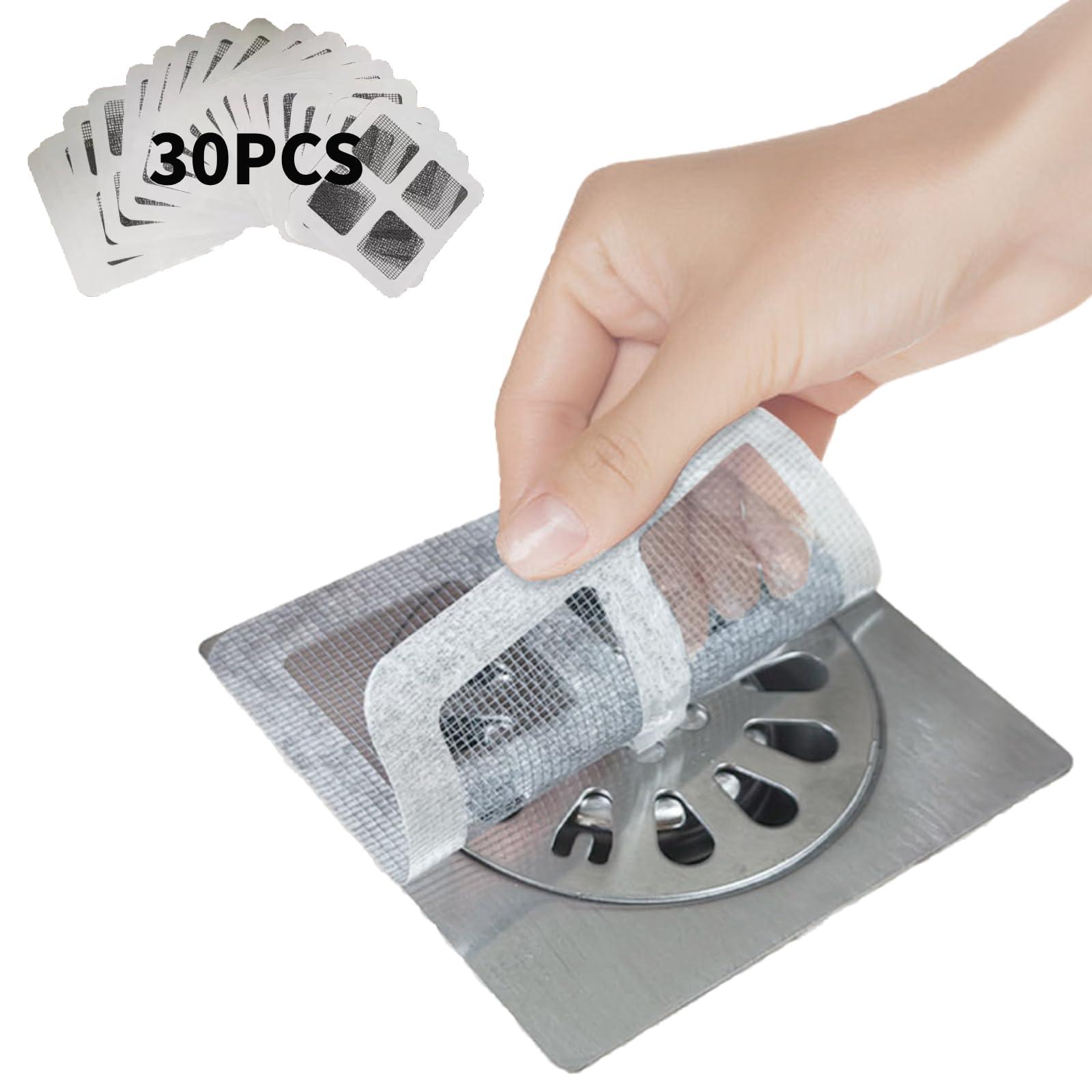 3.9" X 3.9" Disposable Drain Covers, Disposable Drain Hair Catcher ...