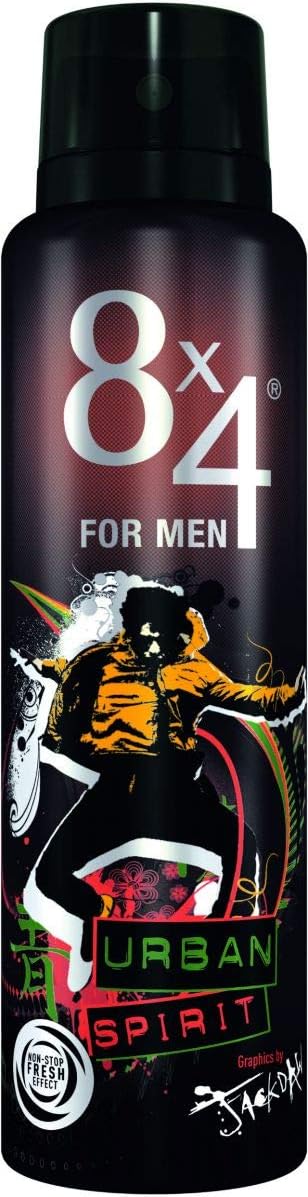 8X4 Urban Spirit Deodorant Spray 150ml : Amazon.ae: Beauty