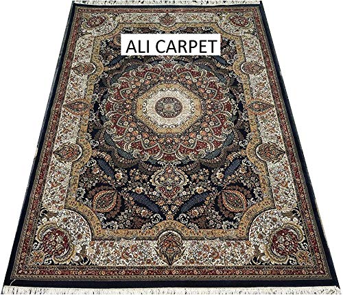 Buy Ali Carpet Persian Carpet (Blue, Acrylic, 8 x 11 Feet) Online at ...
