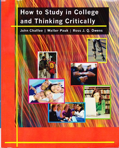 How to Study in College and Thinking Critically : Owens Chaffee, Walter ...