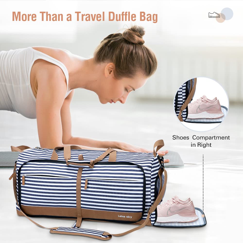 Snapklik.com : Lekesky Foldable Travel Duffel Bag For Women, 100L Large ...