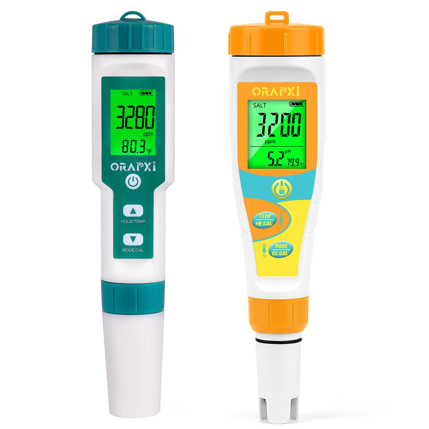 Amazon.com: ORAPXI Pool Salt Tester pH Meter and pH Meter Salinity ...