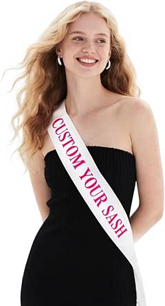 Custom Sash Personalized Sash with Text, Custom Sashes for Women ...