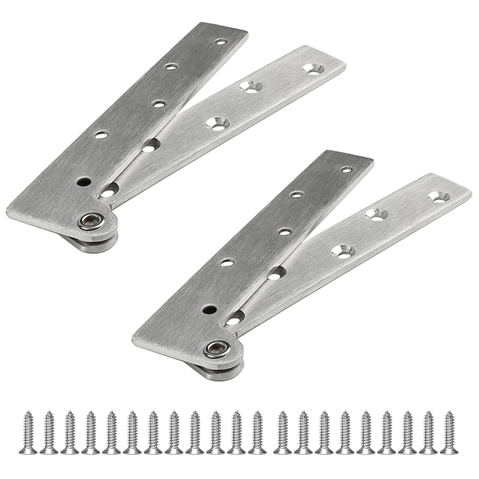2Pcs 6inch 360 Degree rotatable Door Pivot Hinges Cabinet Door Hidden ...