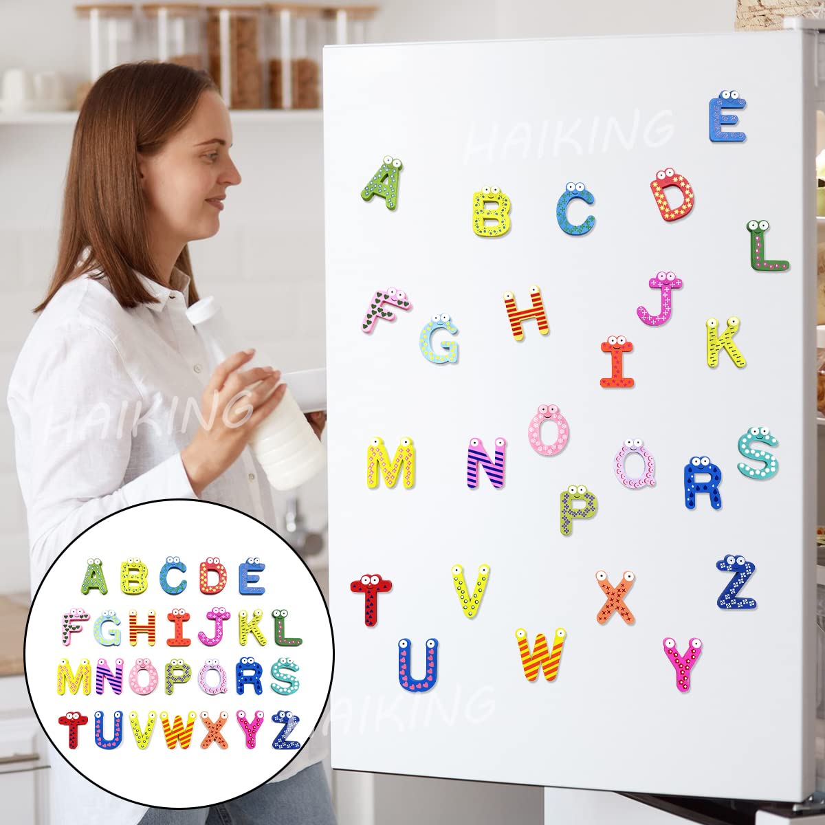 Set Of Creative Alphabet Number Magnets Perfect For Early, 53% OFF