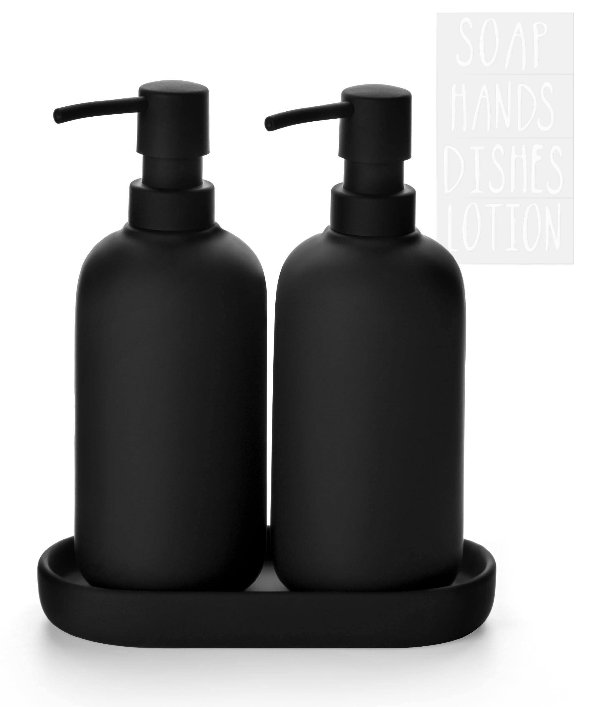 Amazon.com: Viosuniu Ceramic Soap Dispenser Set - Elegant Hand Soap ...