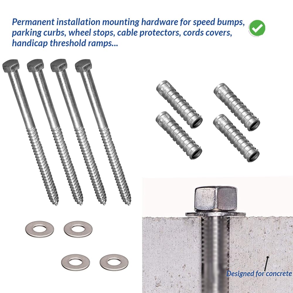 4 Reinforced Concrete Wheel Stops 2.4m Precast Concrete Wheel Stops