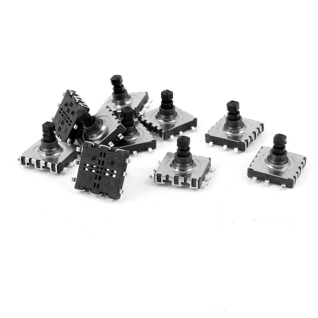 uxcell 10 x 10 x 9mm 6 Pin 5 Directions Momentary SMD SMT Tactile Tact ...