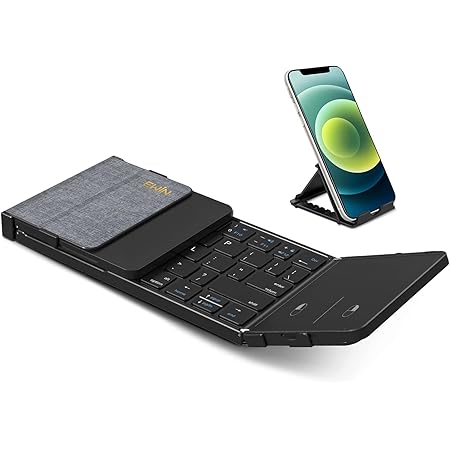 Amazon.co.jp: 【2023年業界新登場 ワイヤレス キーボード】Ewin Bluetooth 折り畳み フルサイズ タッチパッド ...