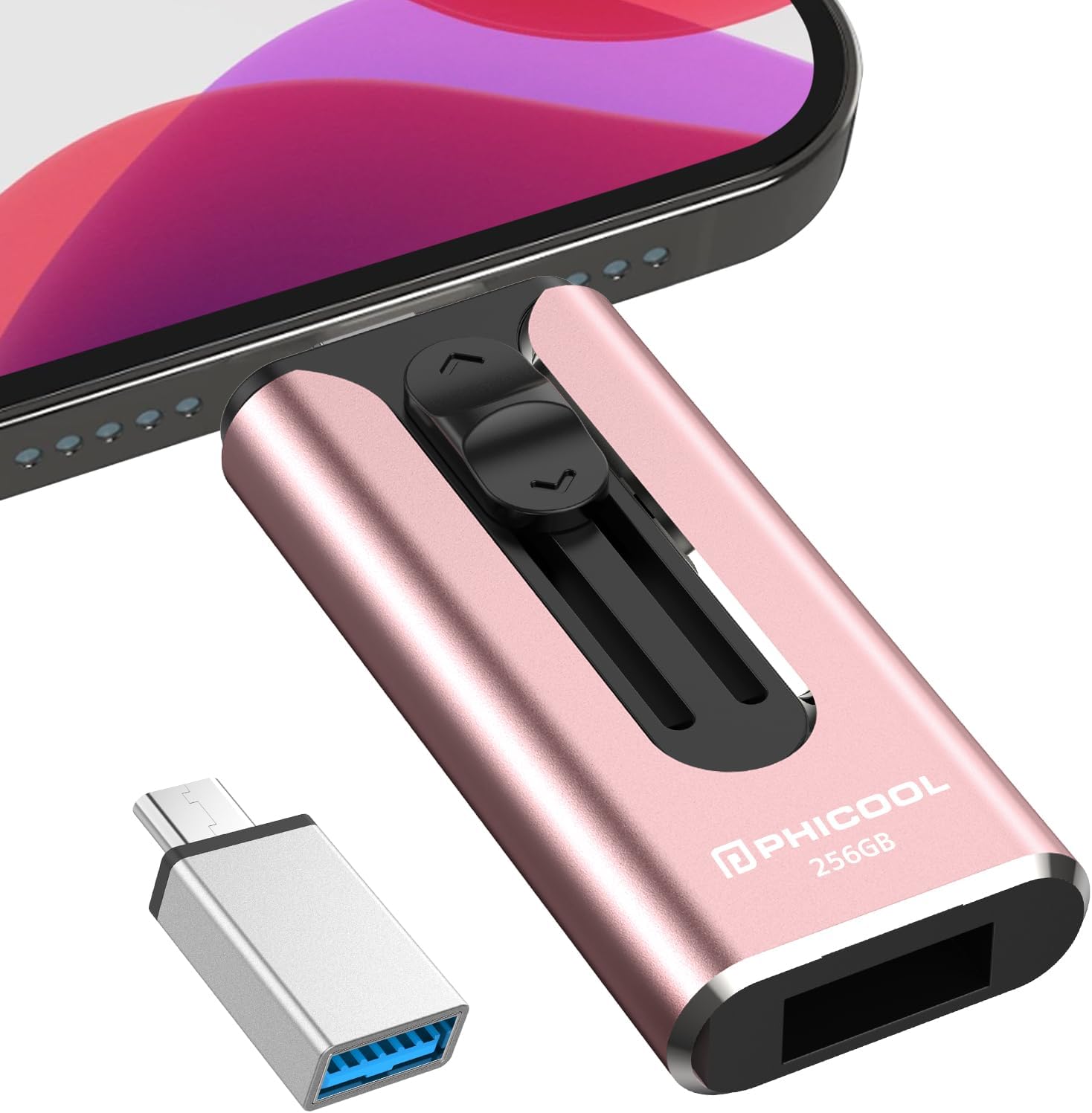 Amazon.co.jp: 【専用アプリ不要】4in1 iPhone対応 USBメモリ 256GB アプリ不要 データ移行 usb スマホ ...