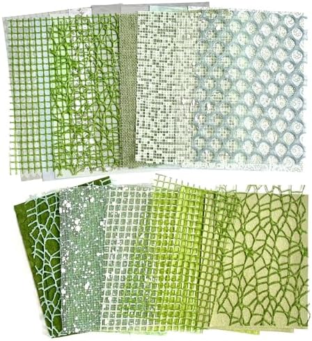 Amazon.com : Mesh Fabric Textured Scrapbook Paper - Vintage Scrapbook ...