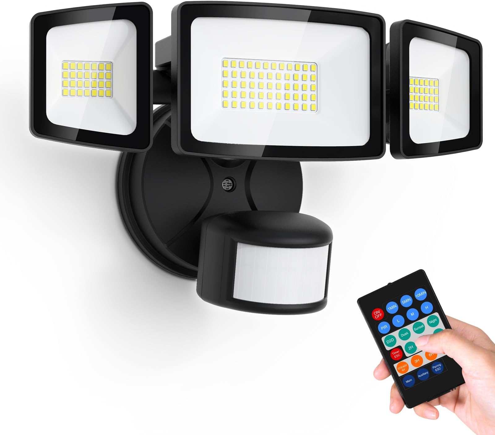 Onforu 55w 5000LM Projecteur de Sécurité Détecteur de Movement avec ...