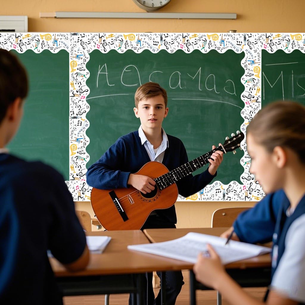 Snapklik.com : 68.9 Feet Musical Notes Bulletin Board, Musical ...