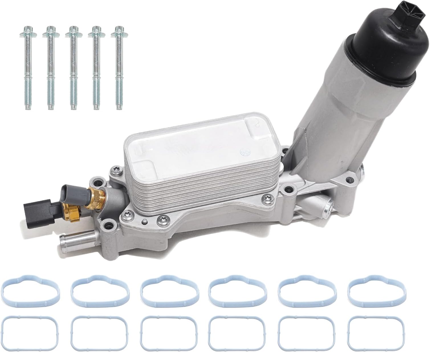 Amazon.com: 926-959 Aluminum Engine Oil Filter Housing Oil Cooler Kit ...