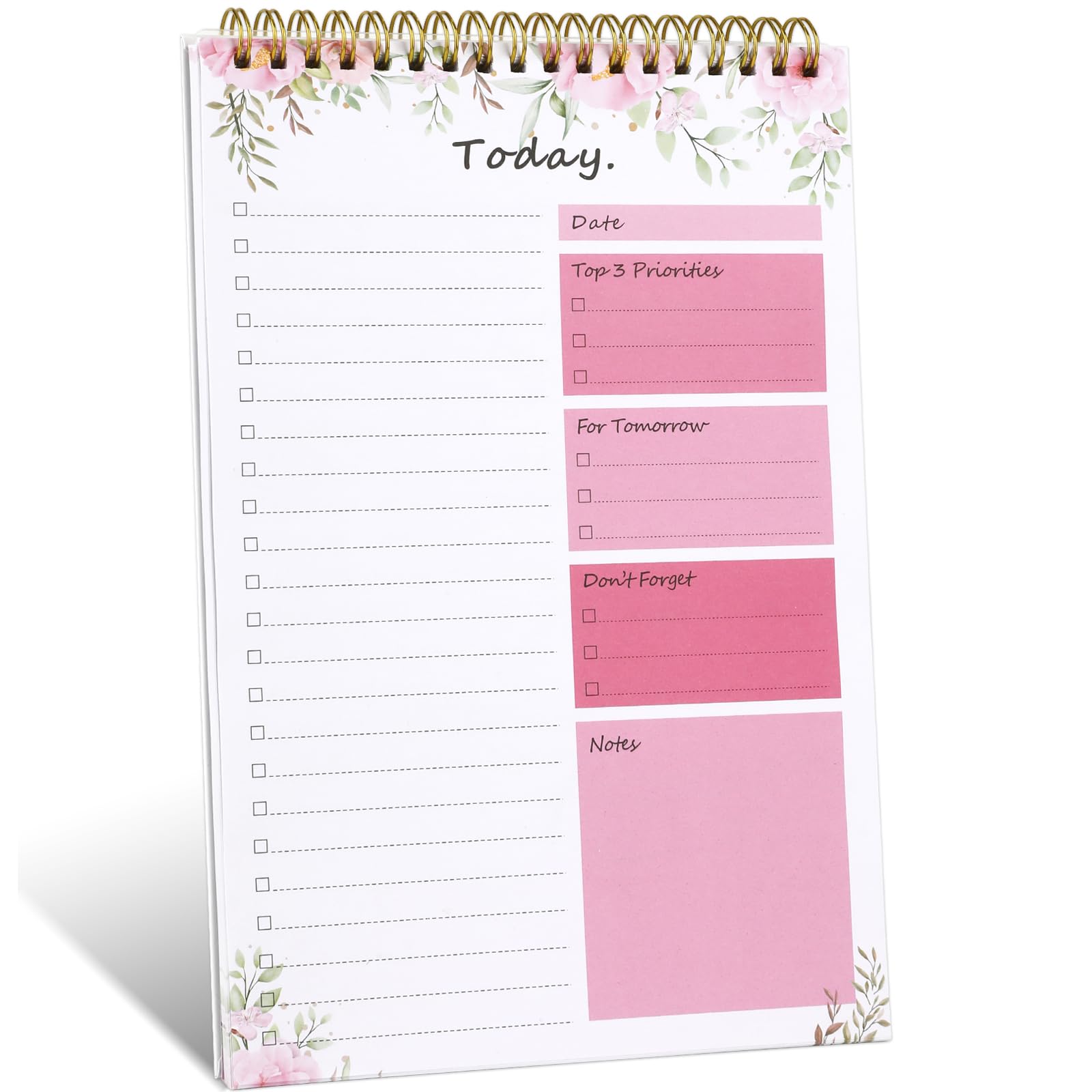 Amazon.com : Vibrant Focus To Do List notepad - To Do List Notebook for ...