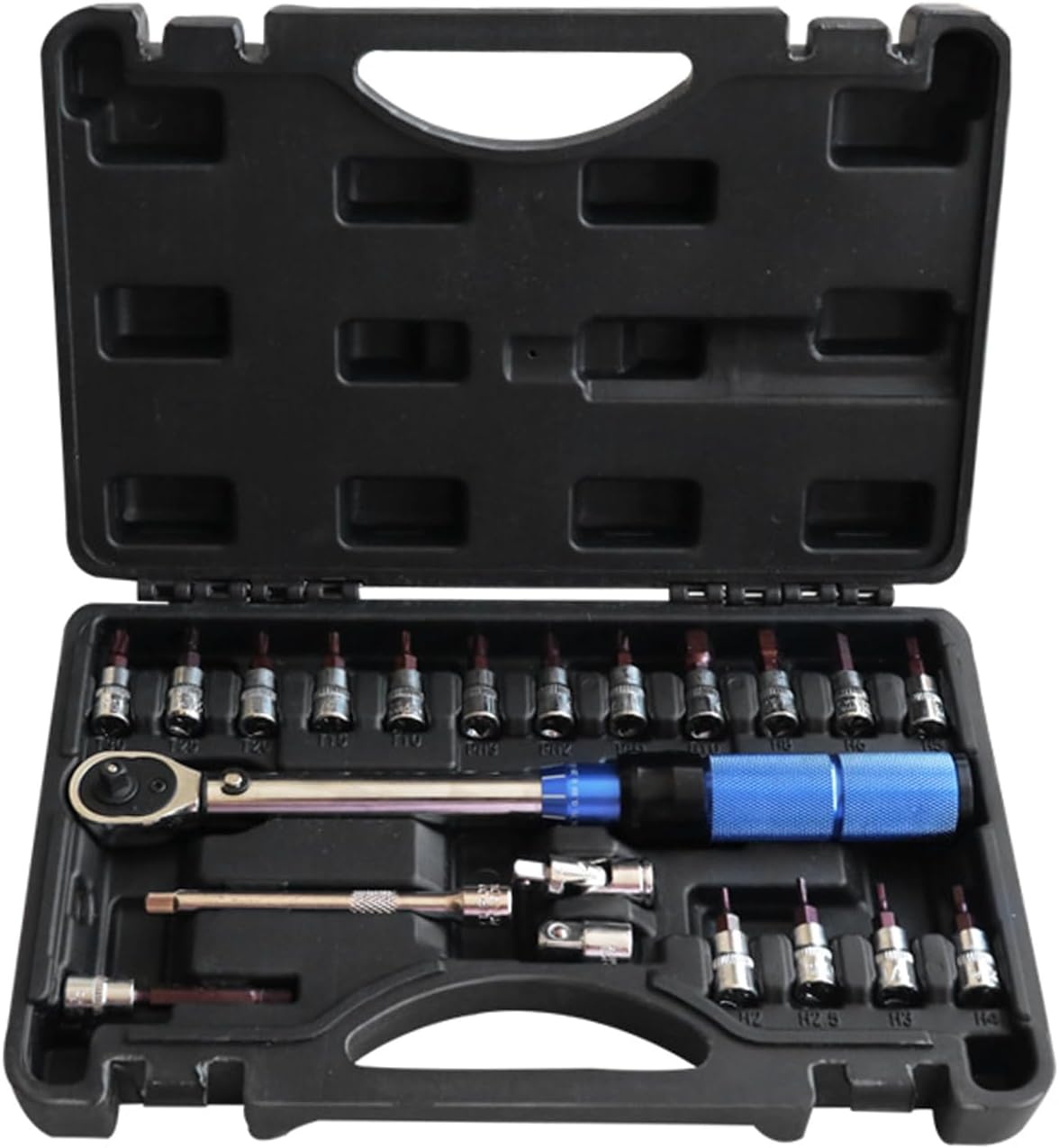 Complete 1/4" Drive Torque Wrench Set Accurate 2-24Nm Durable For Bike ...
