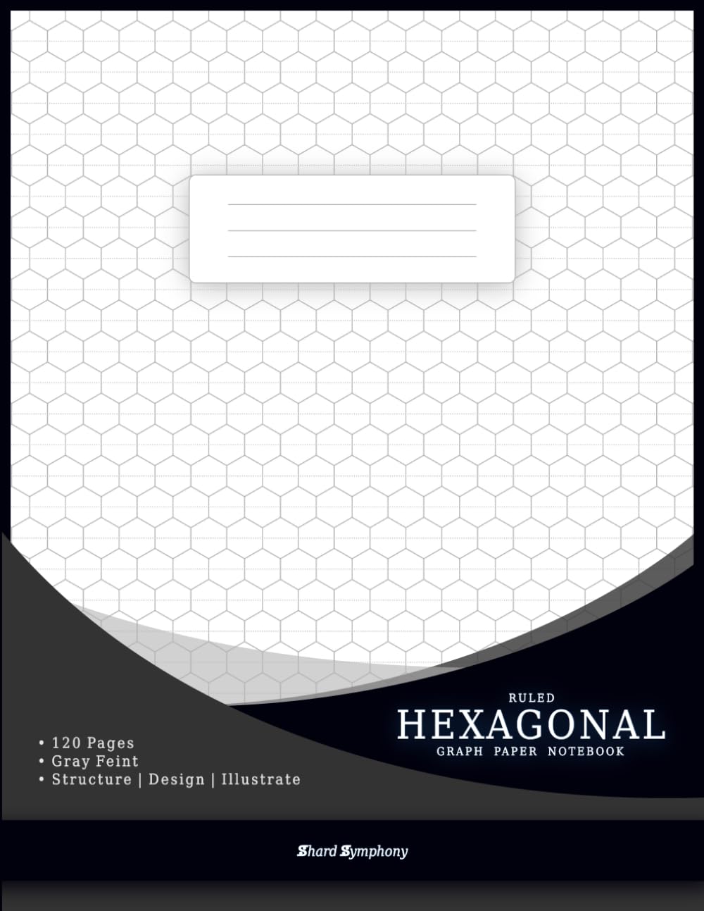 Hexagonal Ruled Graph Paper Notebook (Gray Feint): Professional Ruled ...